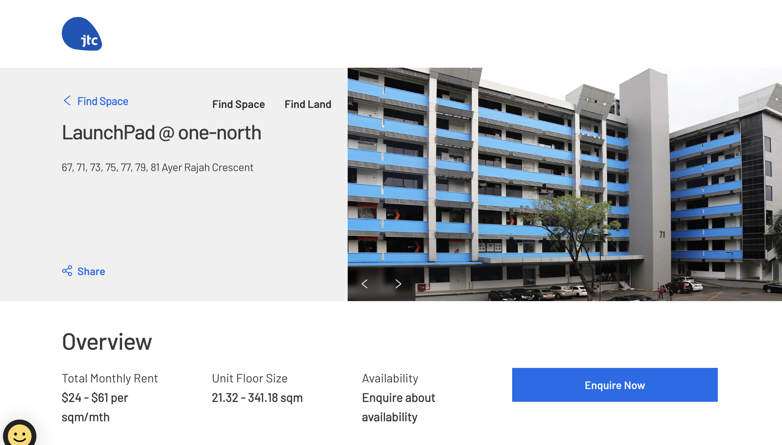 https://www.jtc.gov.sg/find-space/launchpad--onenorth